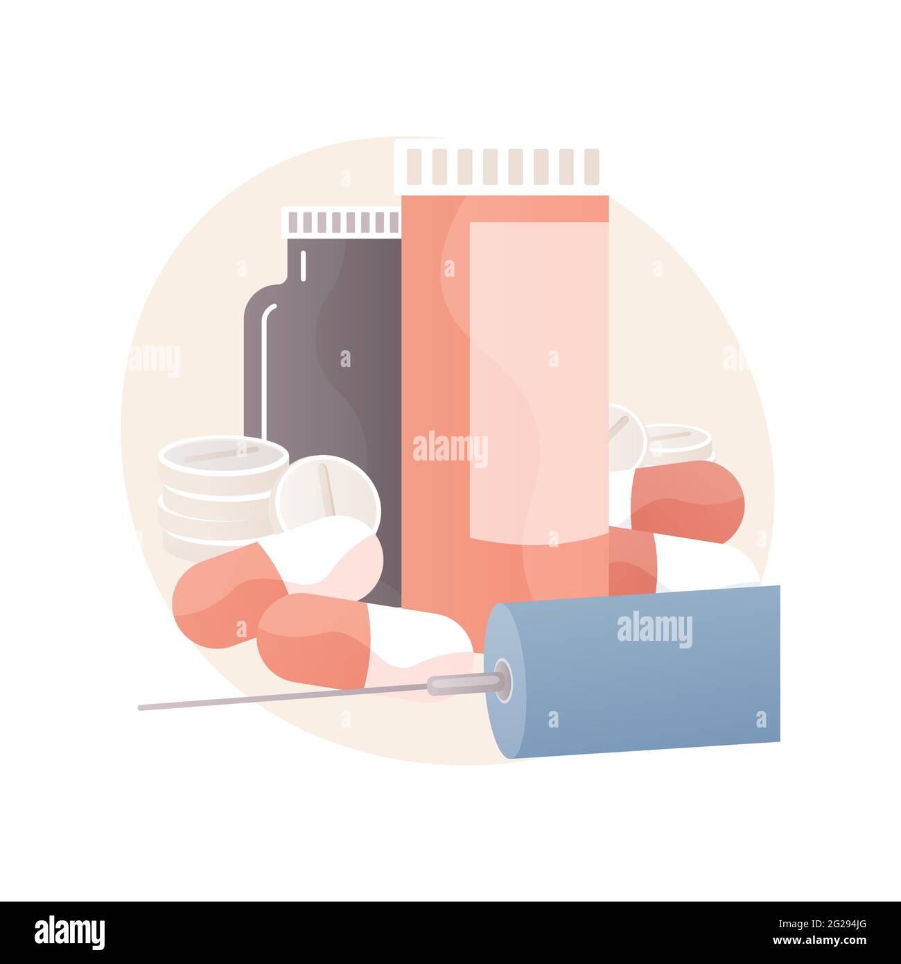 Diabetes medications abstract concept vector illustration Stock Vector ...