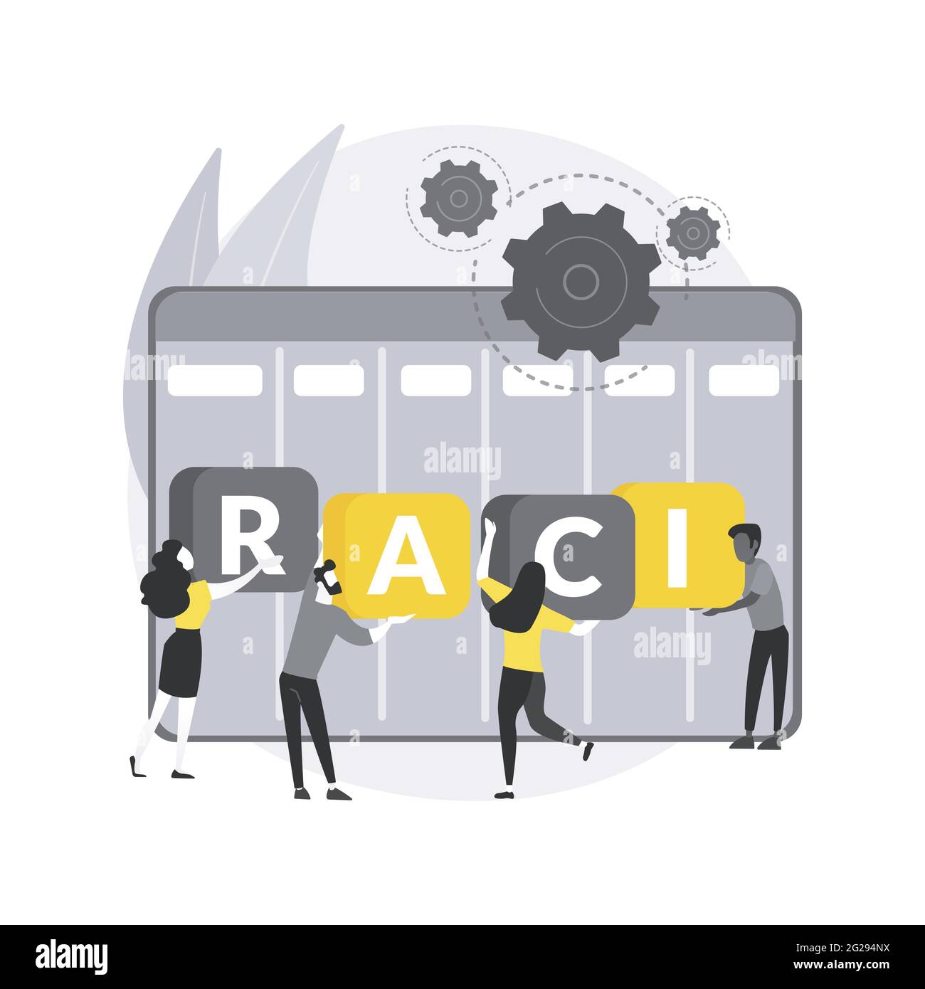 RACI matrix abstract concept vector illustration Stock Vector Image ...