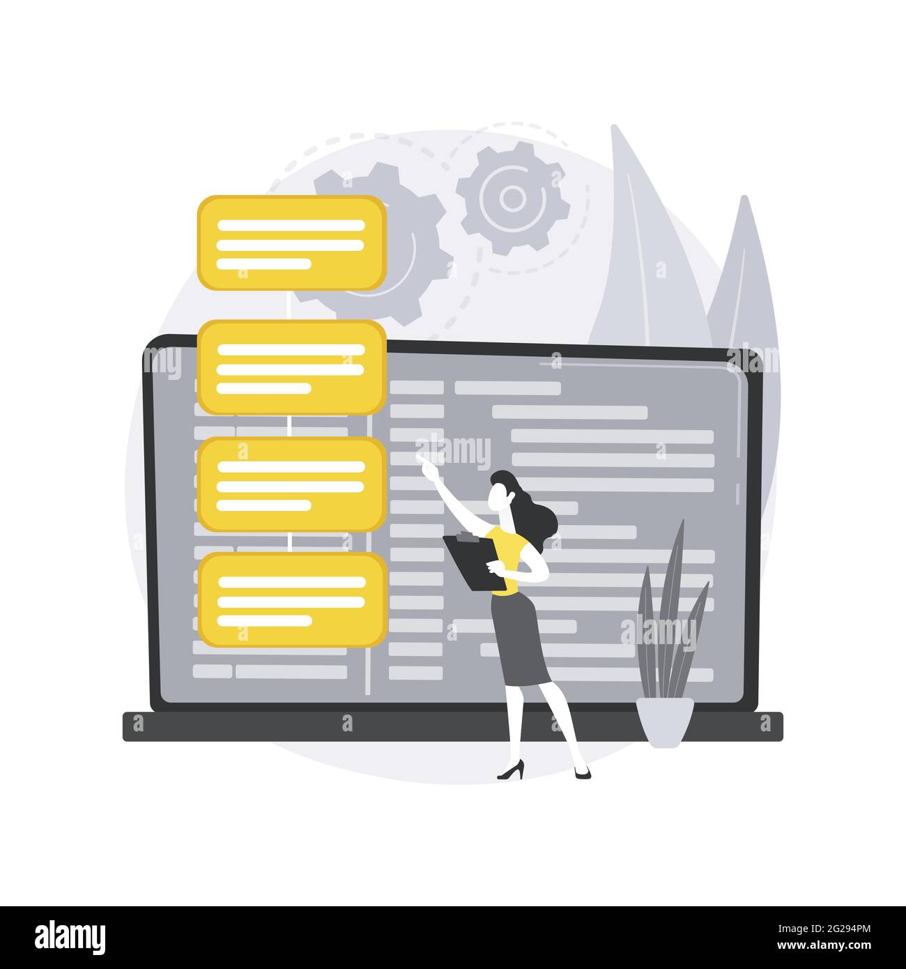 Software requirement description abstract concept vector illustration ... Software requirement description abstract concept vector illustration ...