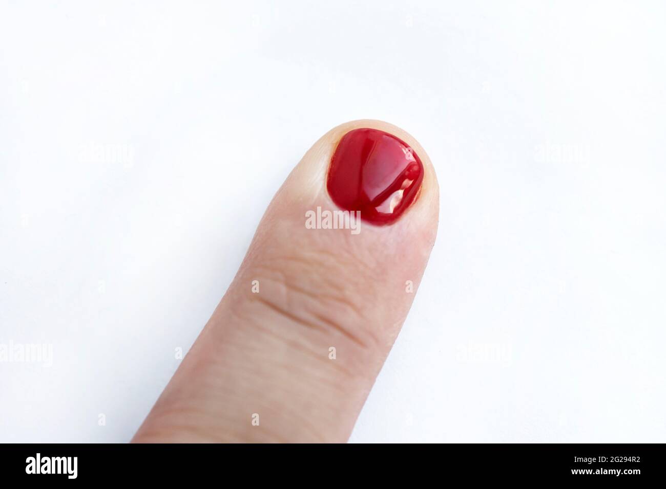 A man with painted nails. Design of male nails. men manicure isolated ...