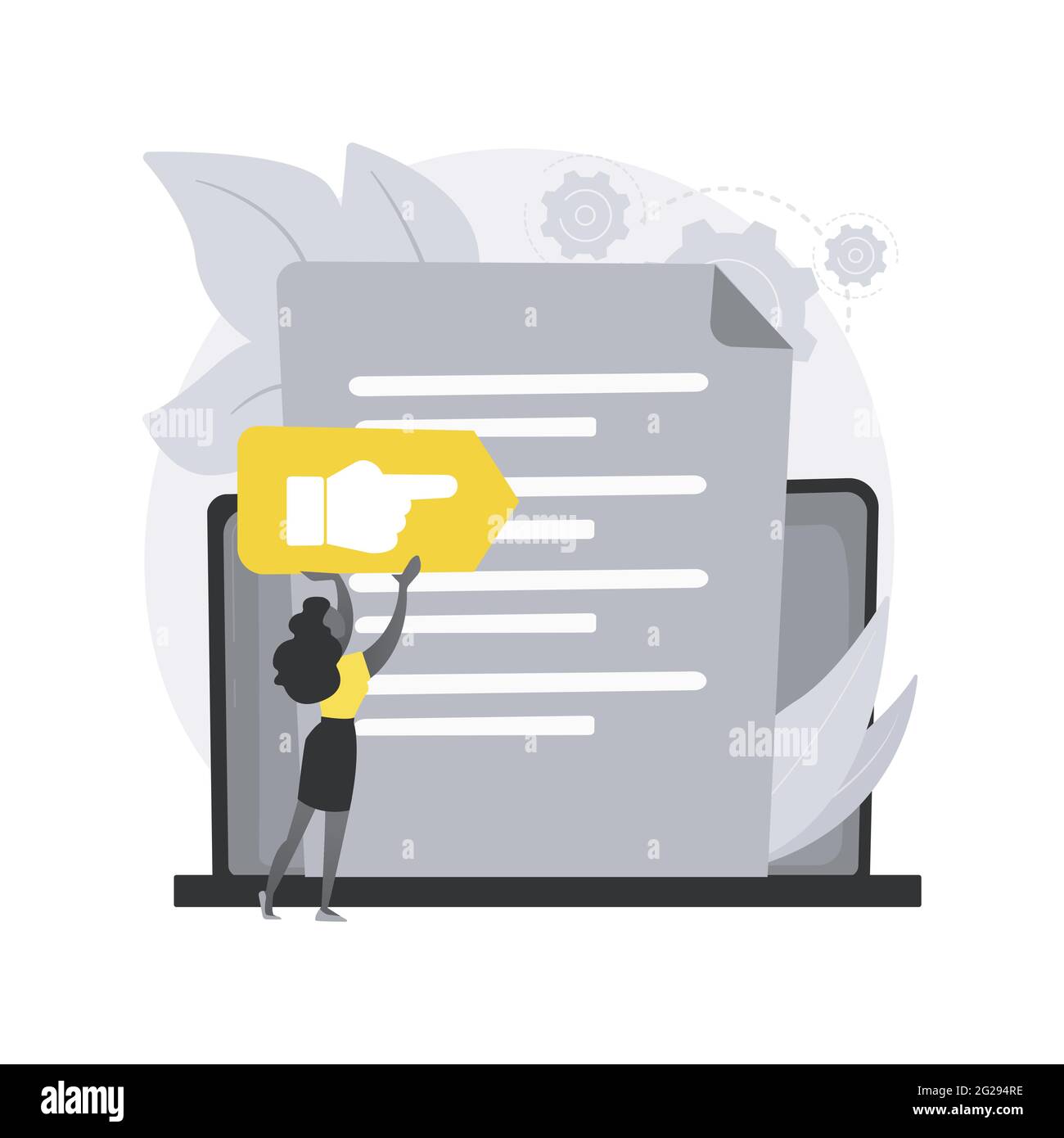 Vision and scope document abstract concept vector illustration Stock ...
