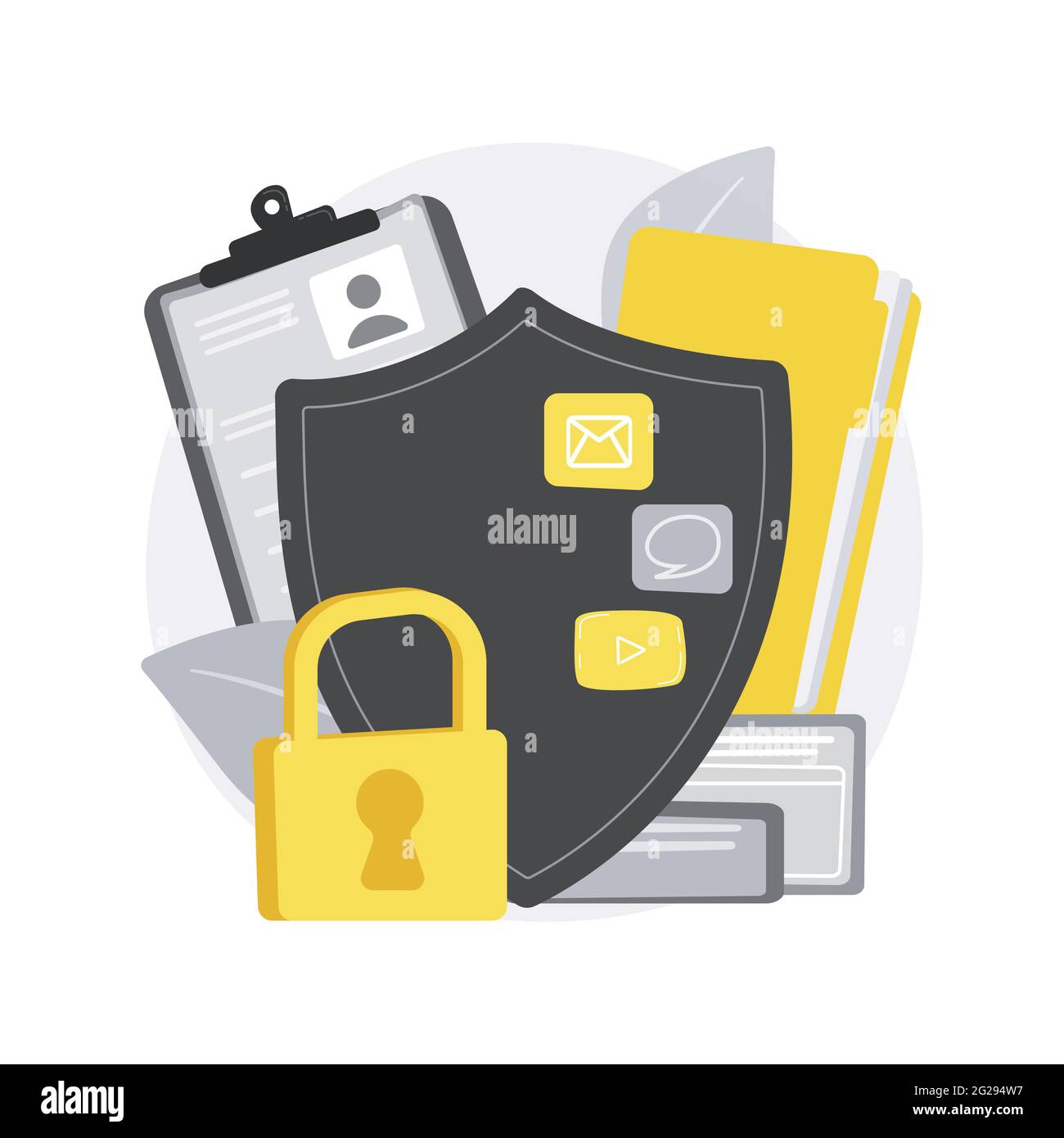 Information privacy abstract concept vector illustration Stock Vector ...