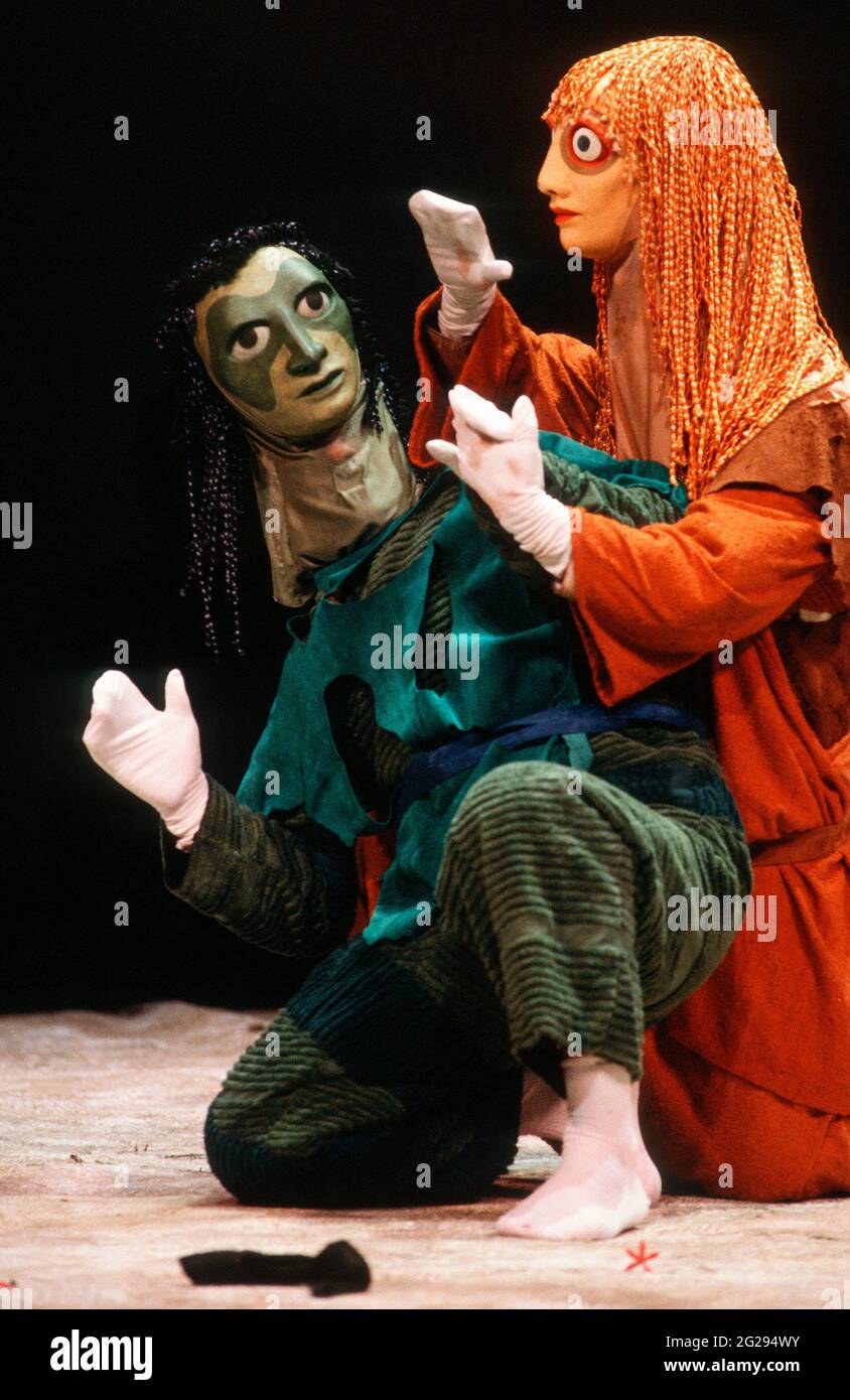 masked dancers in THE MASK OF ORPHEUS at the English National Opera ...