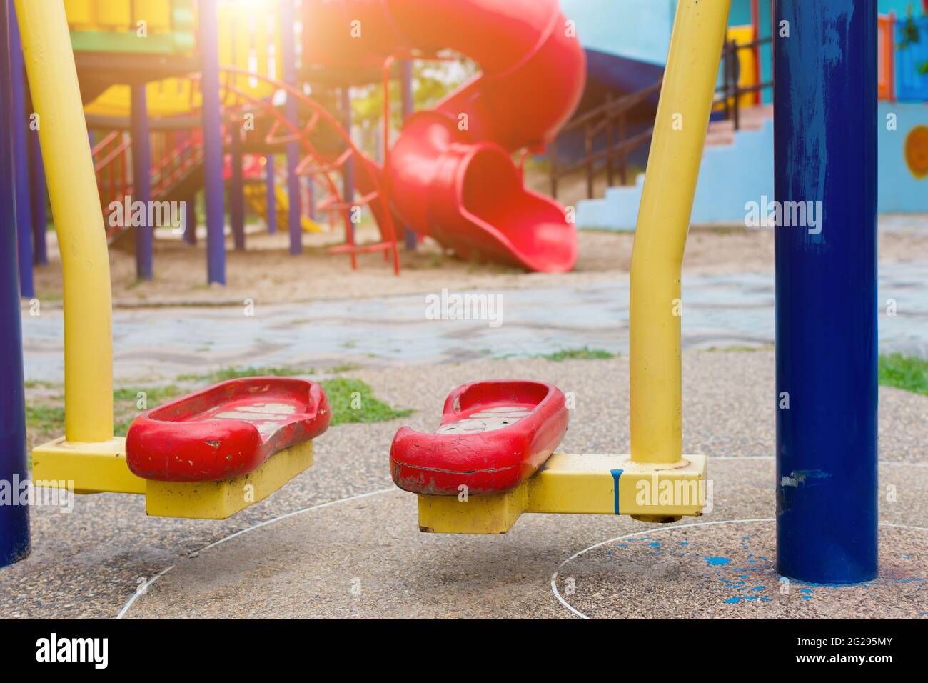 Jogging machine outdoor for exercise in the park Stock Photo - Alamy