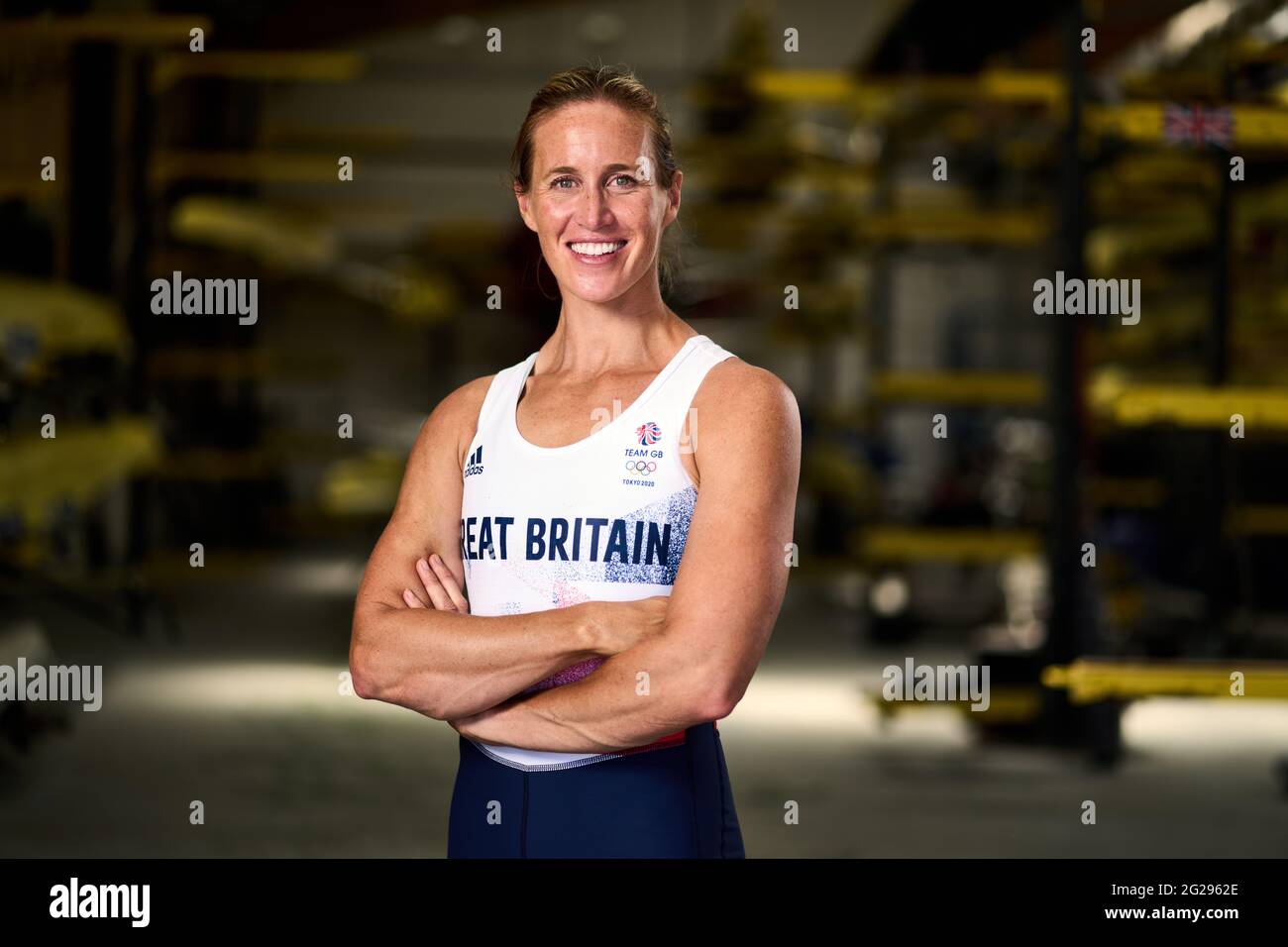 Great Britain's Helen Glover during the Team GB Tokyo 2020 Rowing team ...