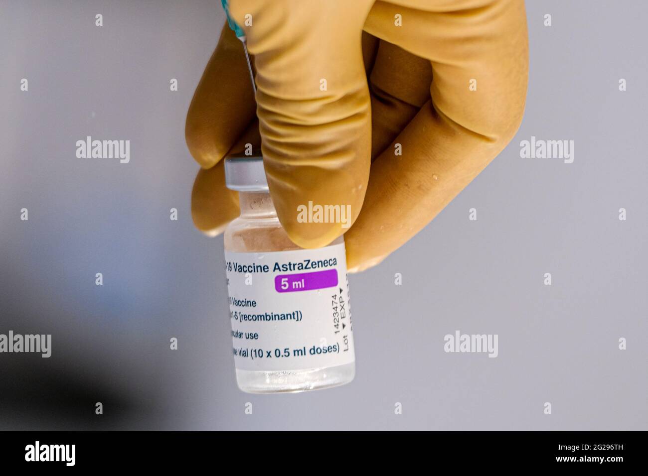 The first day of vaccinations with AstraZeneca began today, 9 June 2021 ...