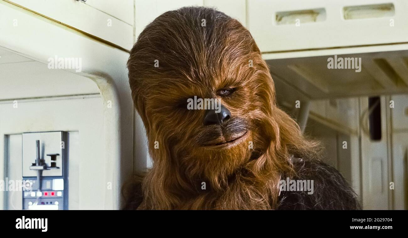 USA. Peter Mayhew as Chewbacca in a scene from the (C)Twentieth Century ...