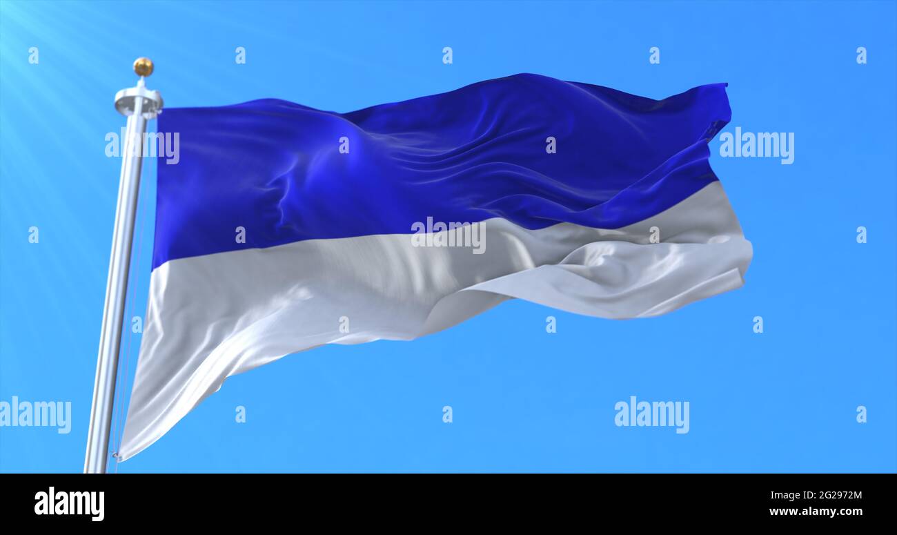 Flag of the city of Reims, France. 3d rendering Stock Photo - Alamy