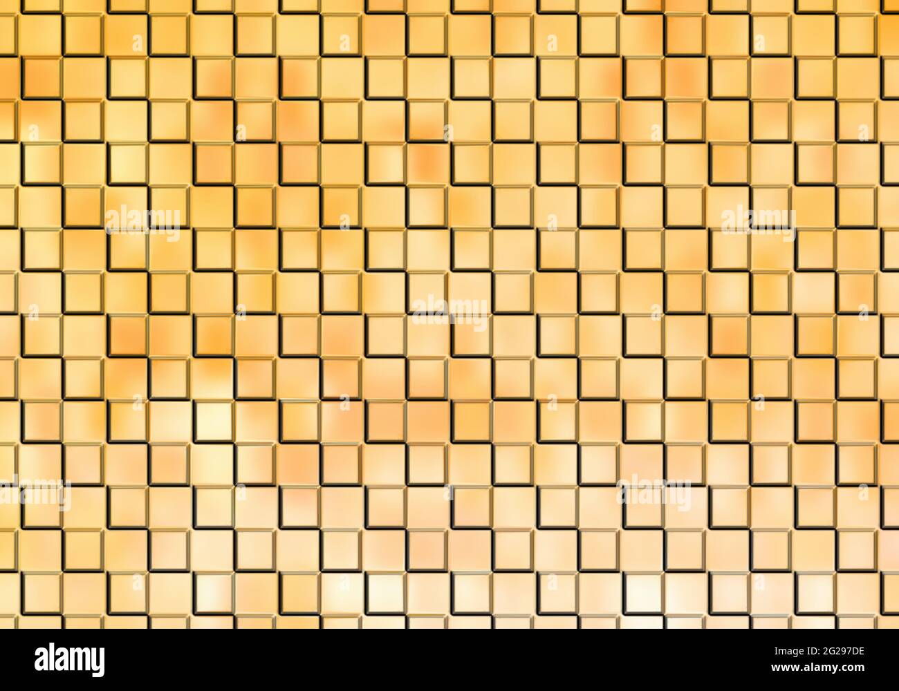 Beige squares background. Mosaic tiles pattern computer generated ...