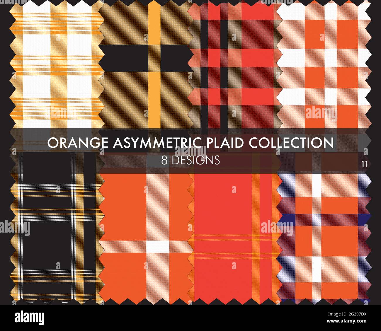 Asymmetric Plaid textured seamless pattern suitable for fashion ...