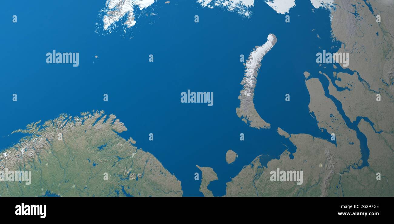 Barents map hi-res stock photography and images - Alamy