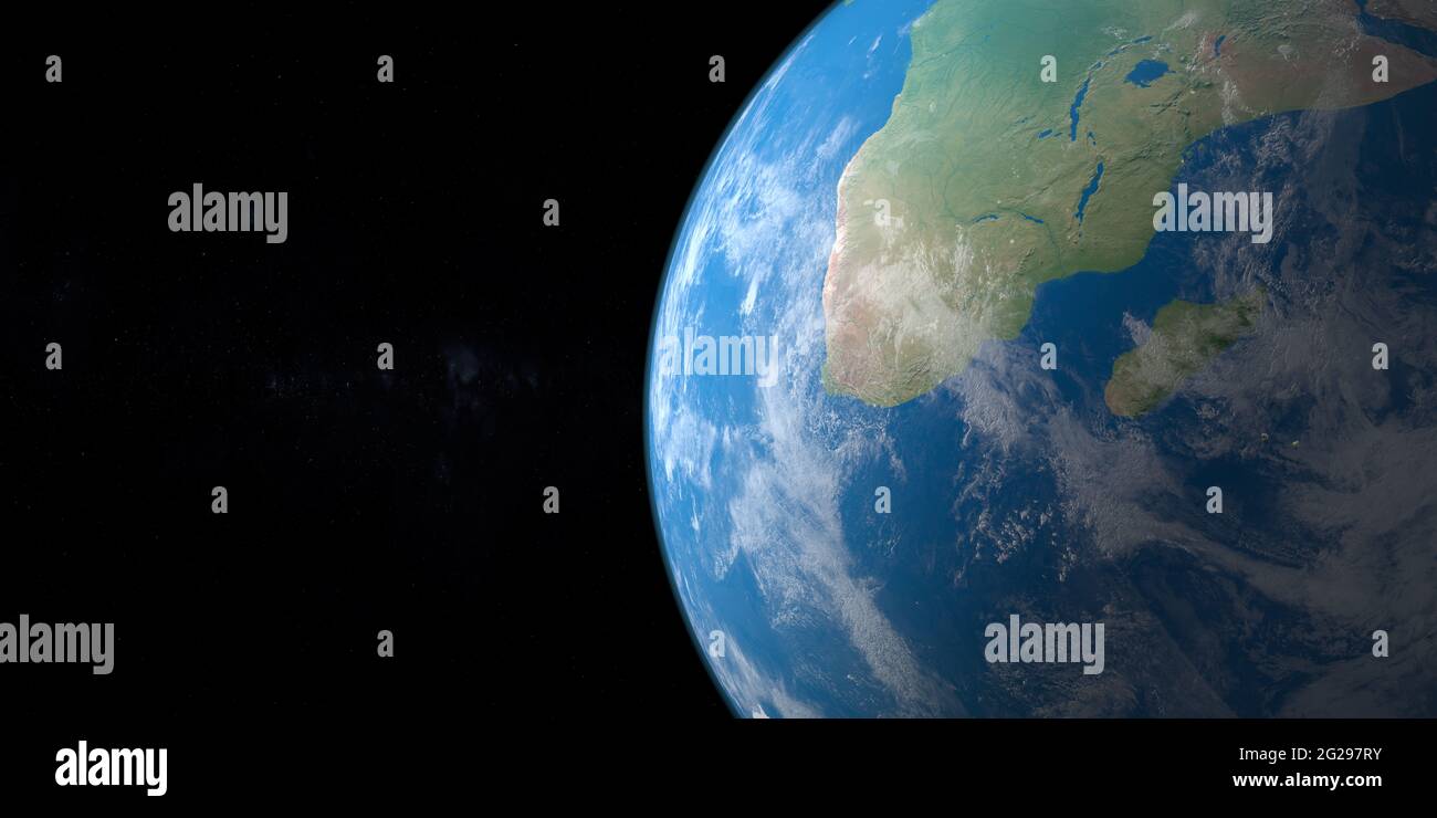 Cape of Good Hope in planet earth, aerial view from outer space Stock ...