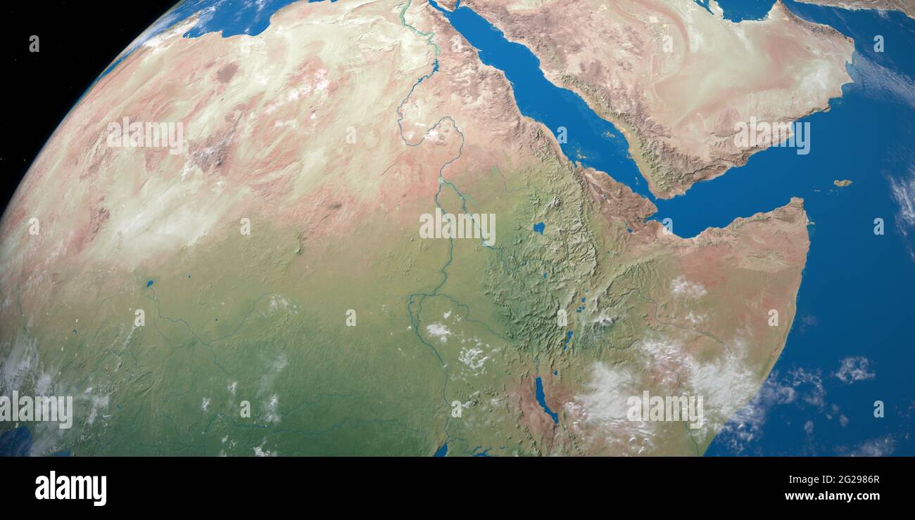 Egyptian nile river map hi-res stock photography and images - Alamy