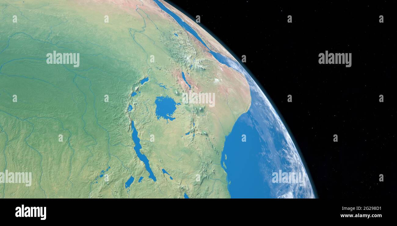 Satellite view lake victoria hi-res stock photography and images - Alamy