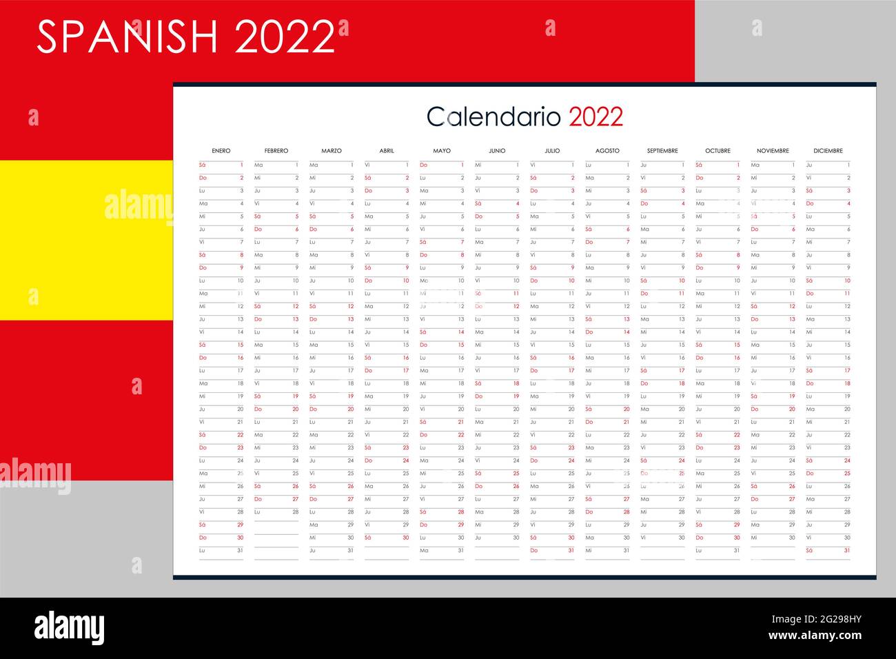 Planner calendar for 2022. Wall organizer, yearly planner template ...