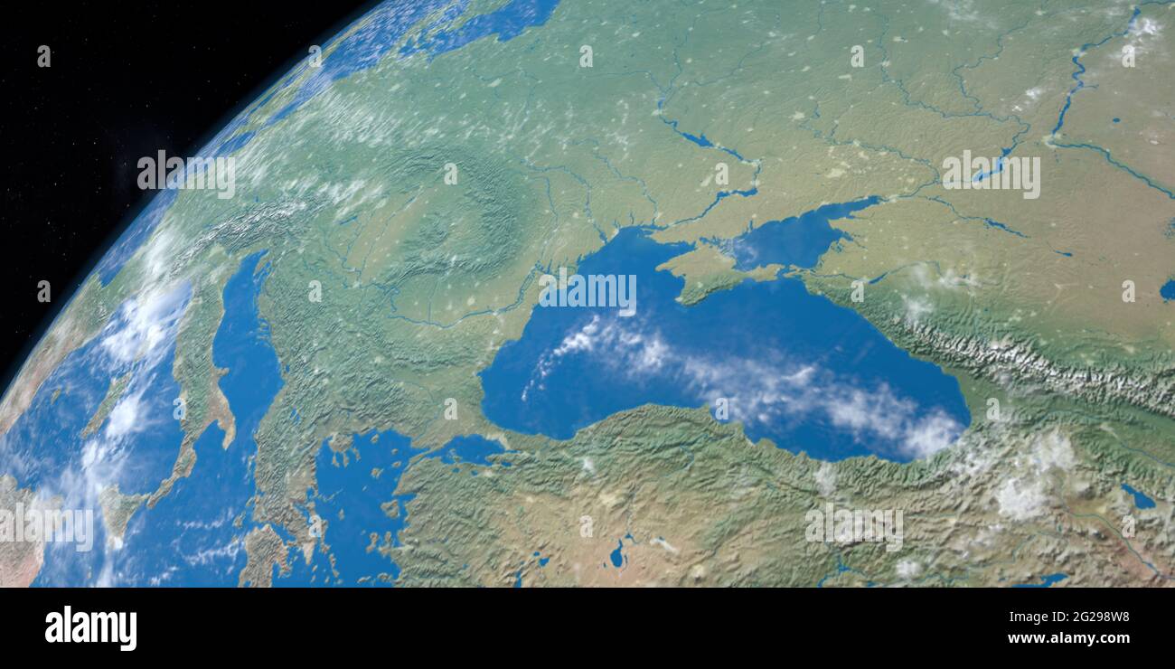 Black sea and sea of azov map hi-res stock photography and images - Alamy