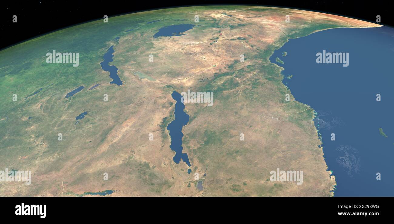 Rwanda map satellite geography hi-res stock photography and images - Alamy