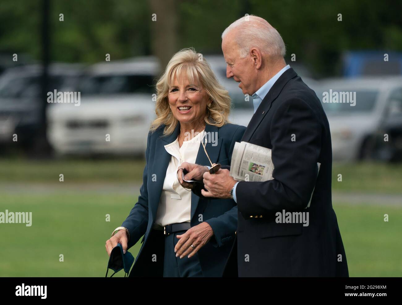 United States President Joe Biden and first lady Dr. Jill Biden depart ...