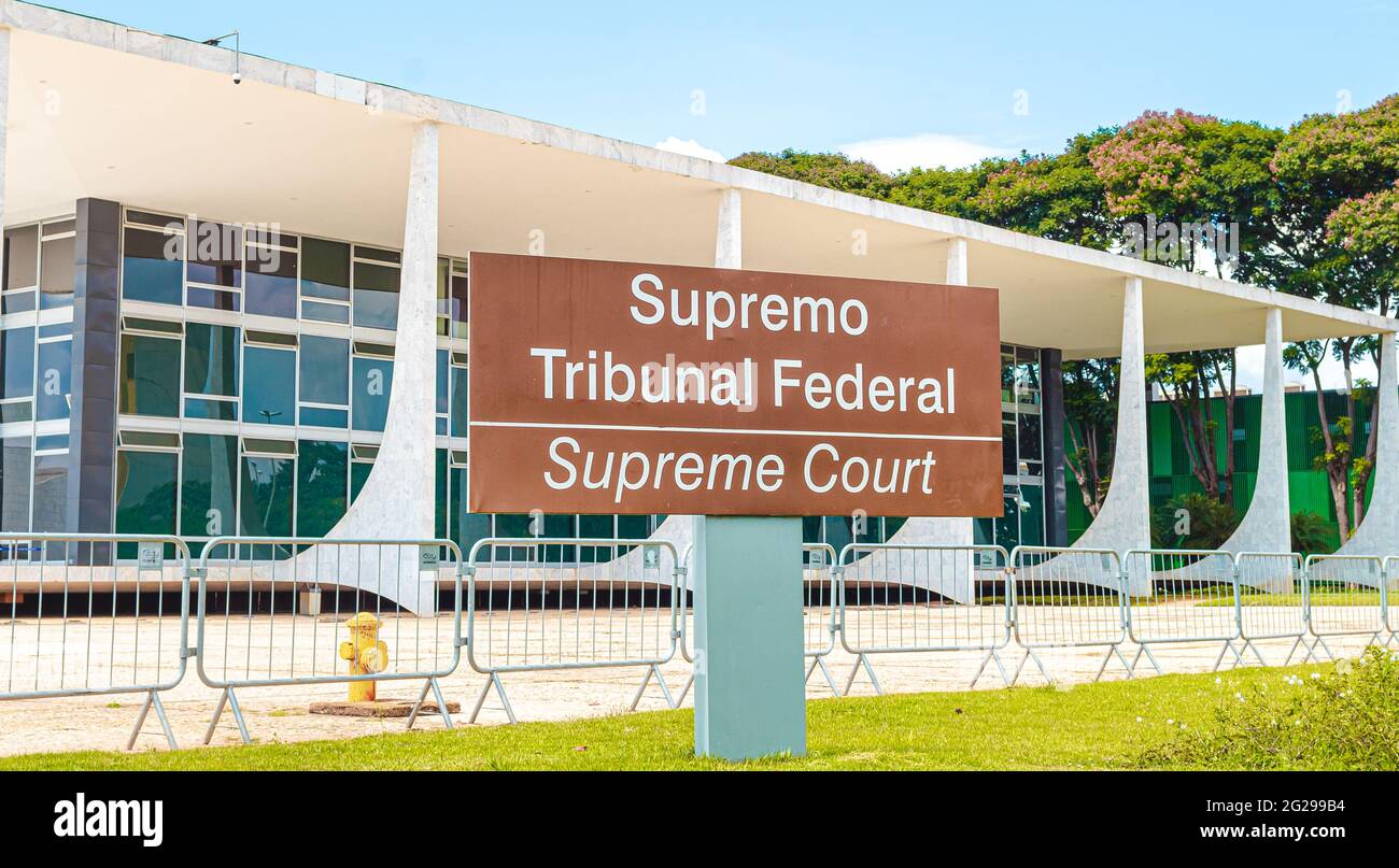 The Federal Supreme Court in Brasilia, federal capital of Brazil Stock ...