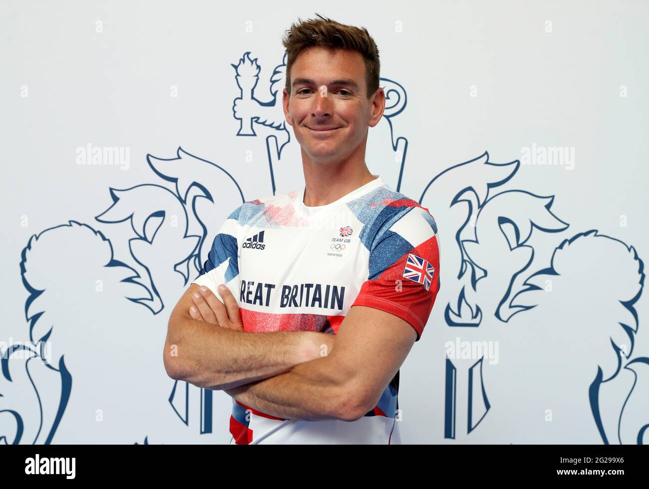 Great Britain's Dylan Fletcher-Scott during the kitting out session for ...