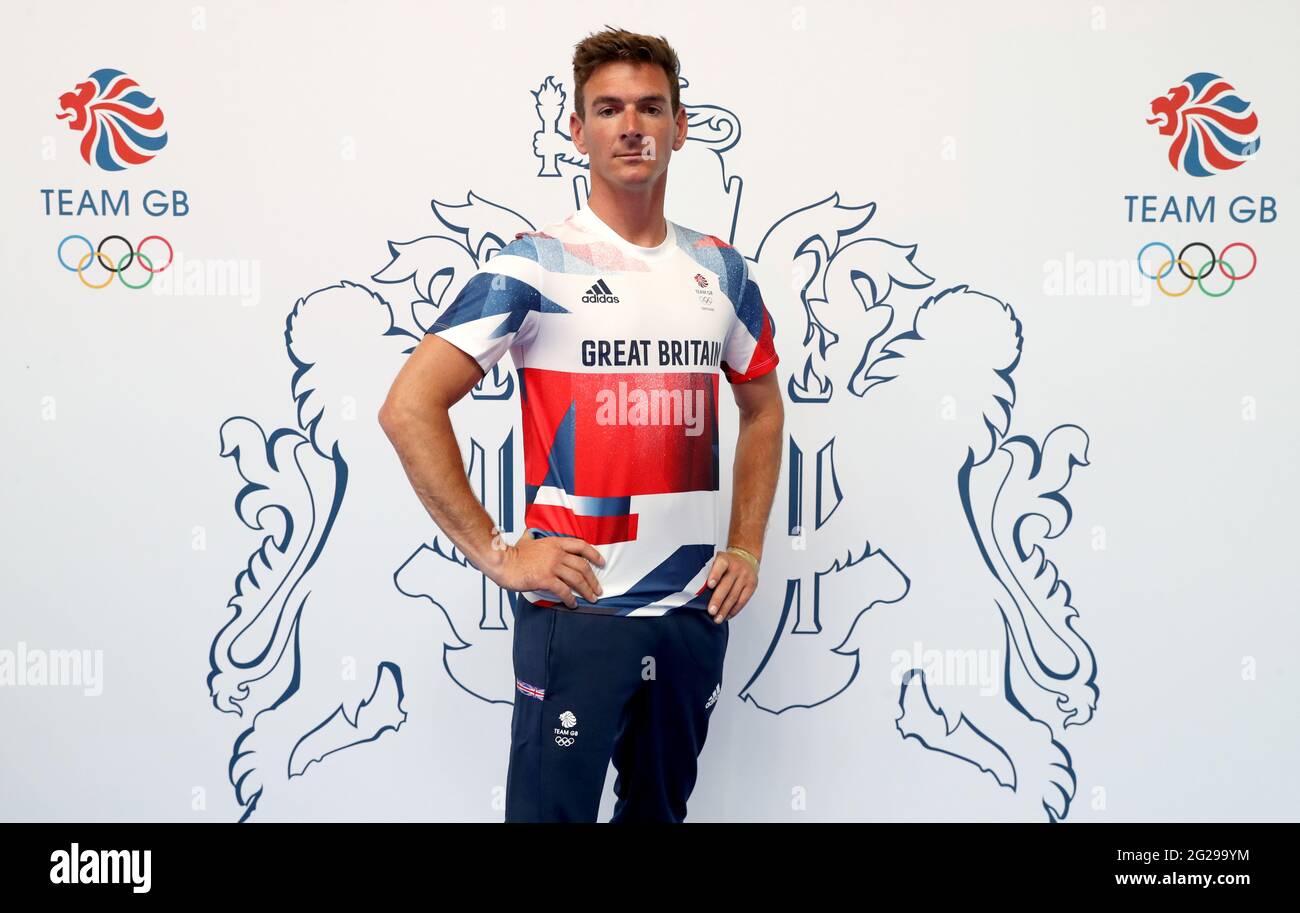 Great Britain's Dylan Fletcher-Scott during the kitting out session for ...