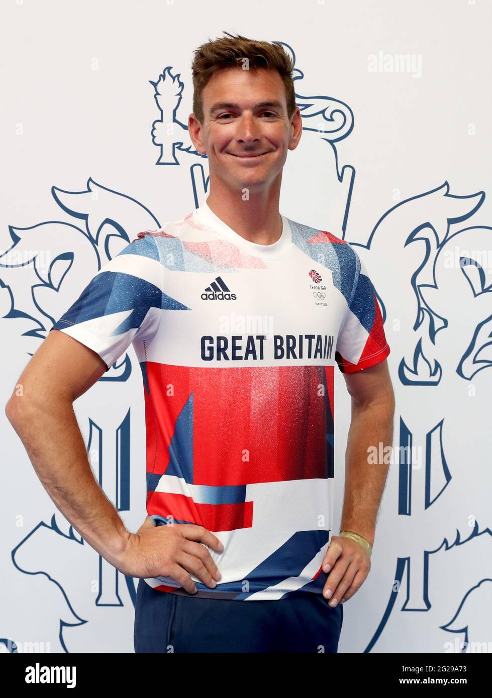 Great Britain's Dylan Fletcher-Scott during the kitting out session for ...