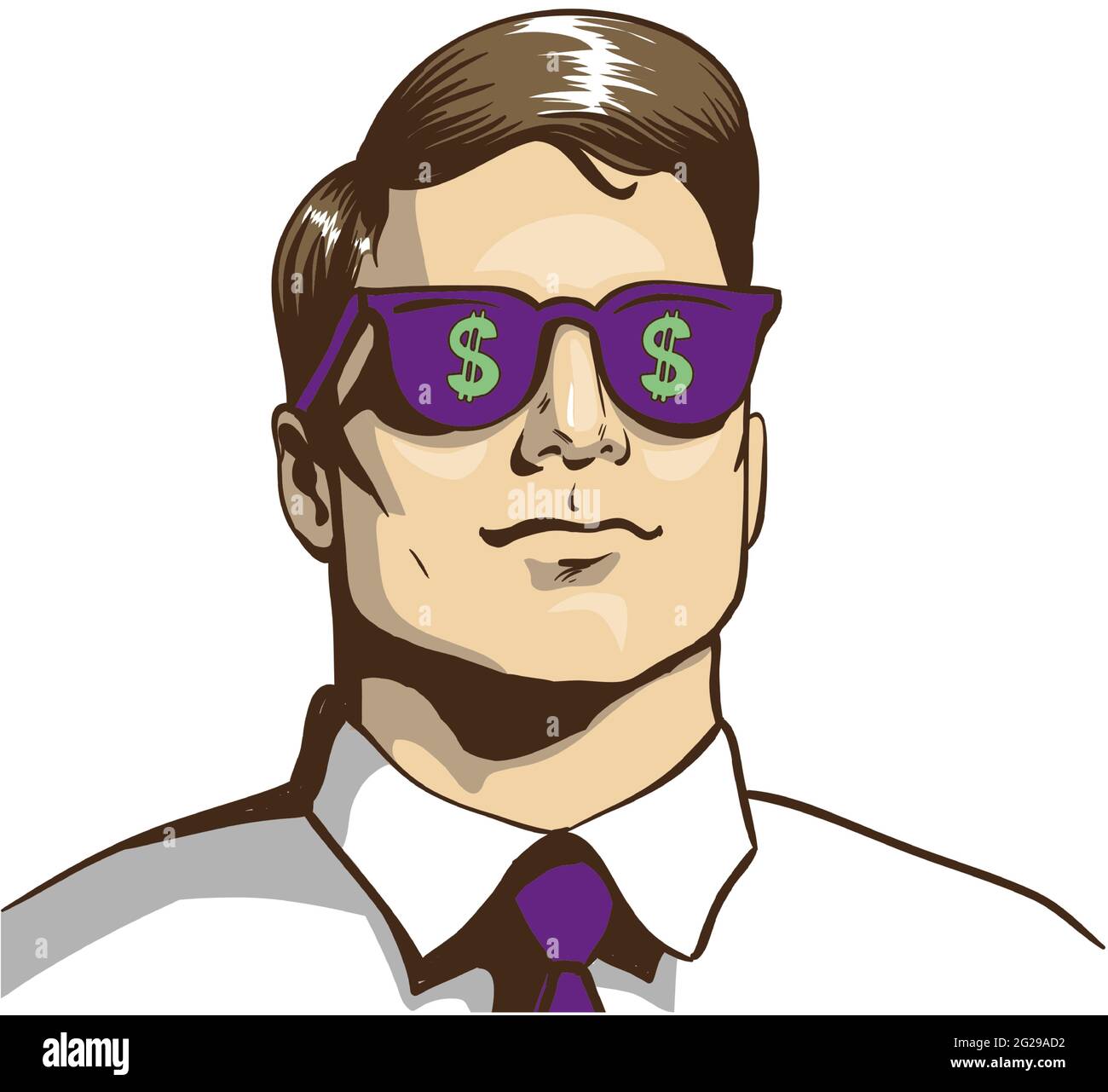 Billionaire man Stock Vector Images - Alamy