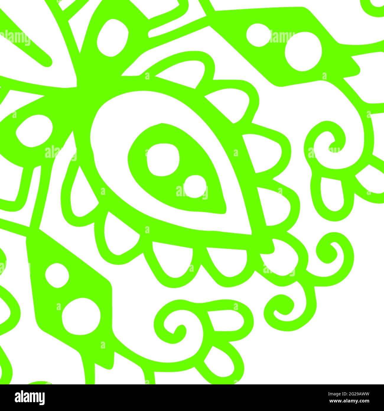Illustration of green geometrical shapes on a white background Stock ...