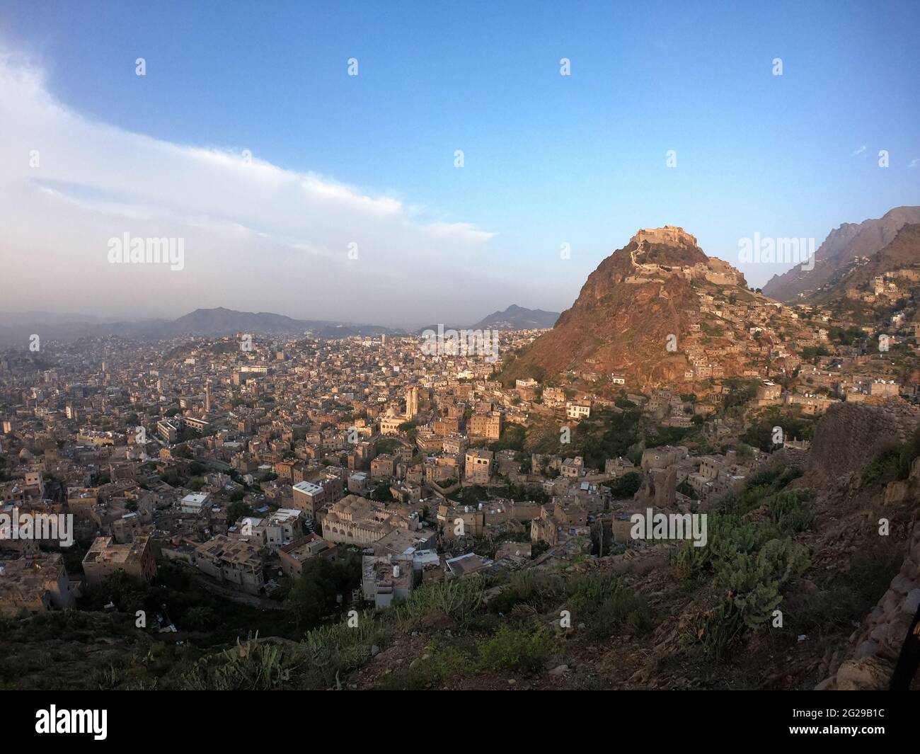 Taiz Yemen 19 June 2020 : The Yemeni city of Taiz, and the historic ...