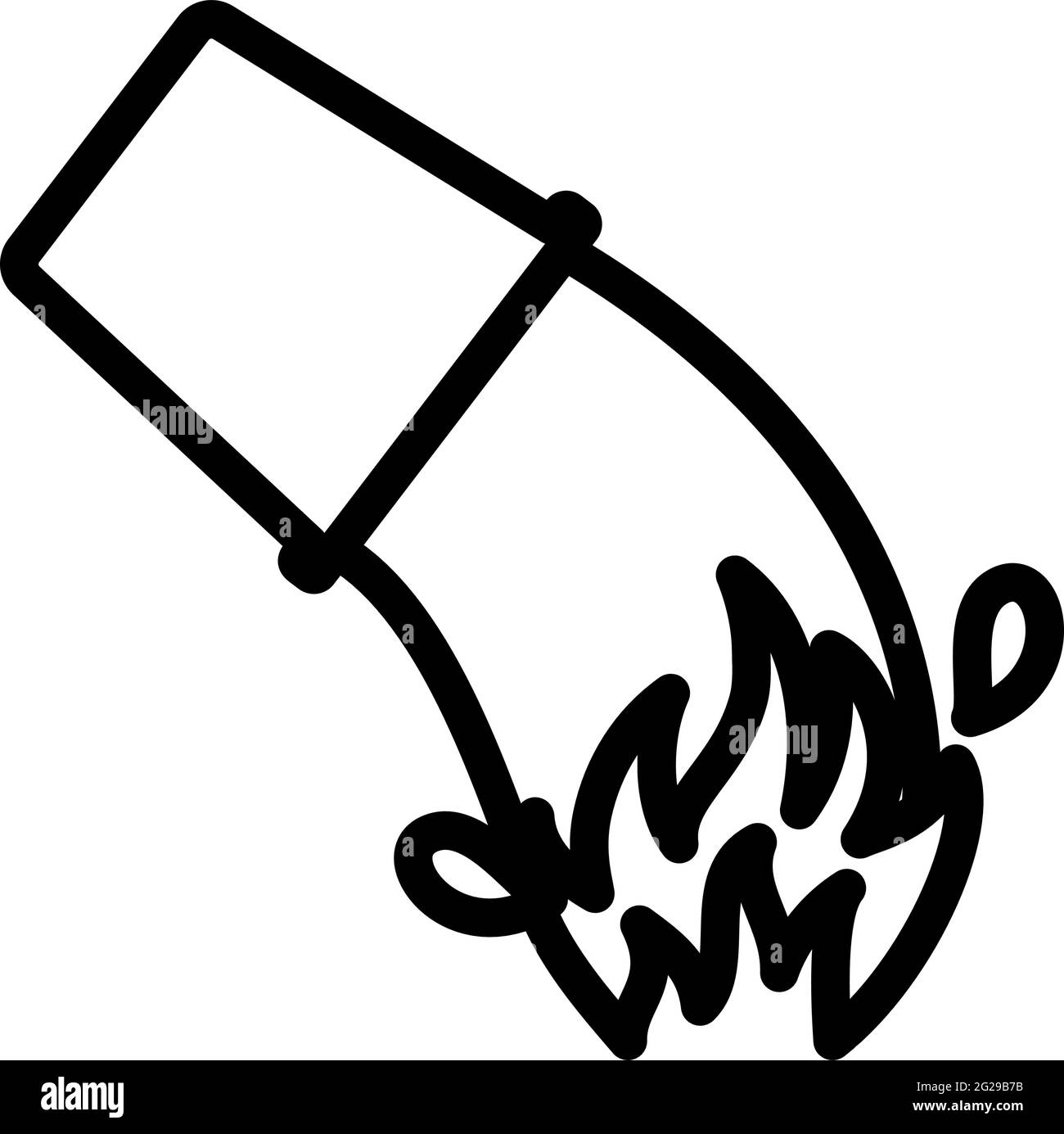 Fire Bucket Icon. Bold outline design with editable stroke width ...
