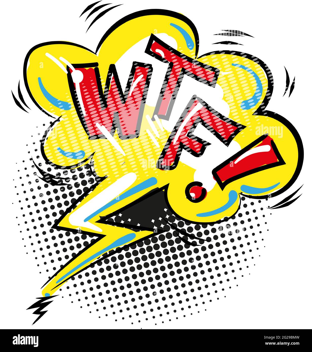WTF comic speech bubble vector cartoon icon Stock Vector Image & Art ...