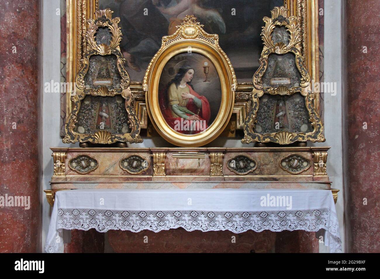 baroque church (jesuitenkirche) in vienna (austria Stock Photo - Alamy