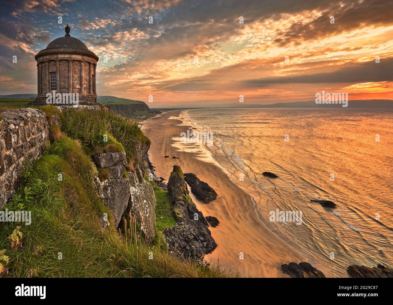 The Mussenden Temple was built as a summer library in 1785 in the ...
