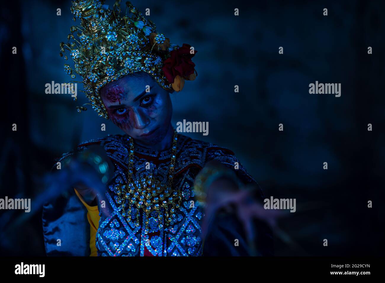 Thai ghost in traditional costume that appear in History, Portrait of ...