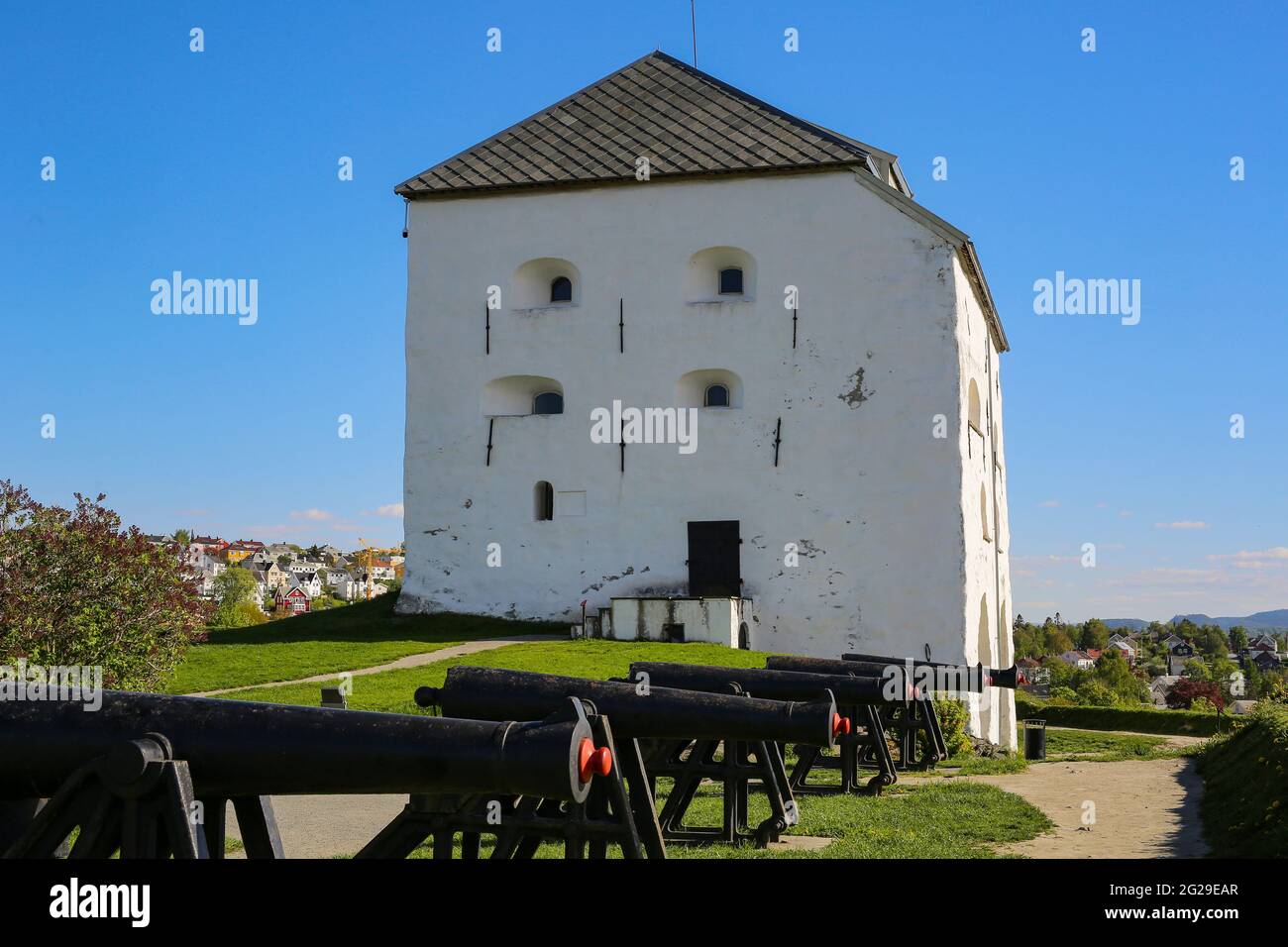 Trondheim Norway 05/27/2021 view of the Kristiansten fortress in ...