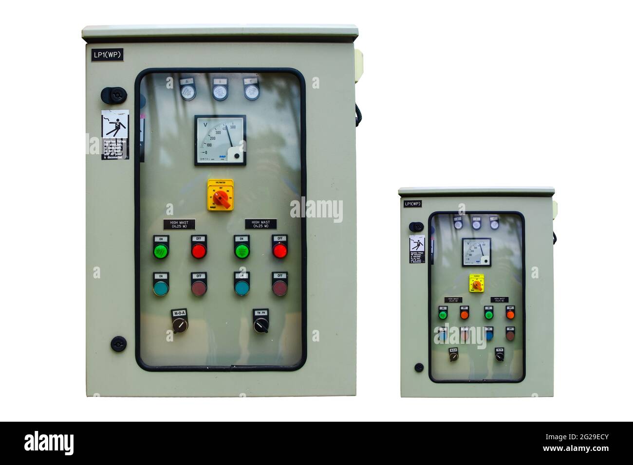 Electrical circuit in control Cut Out Stock Images & Pictures - Alamy