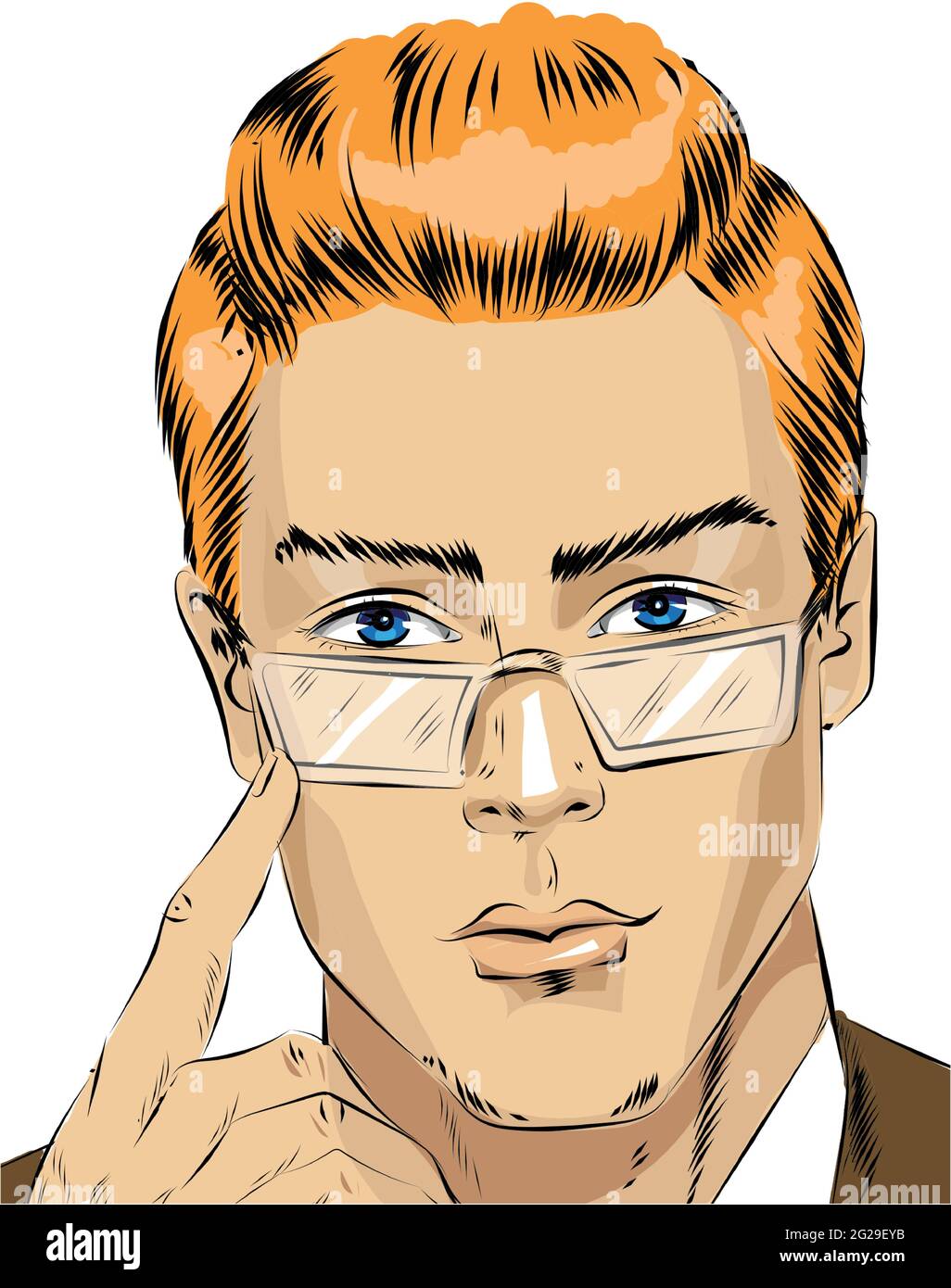 Vintage shocked Stock Vector Images - Alamy