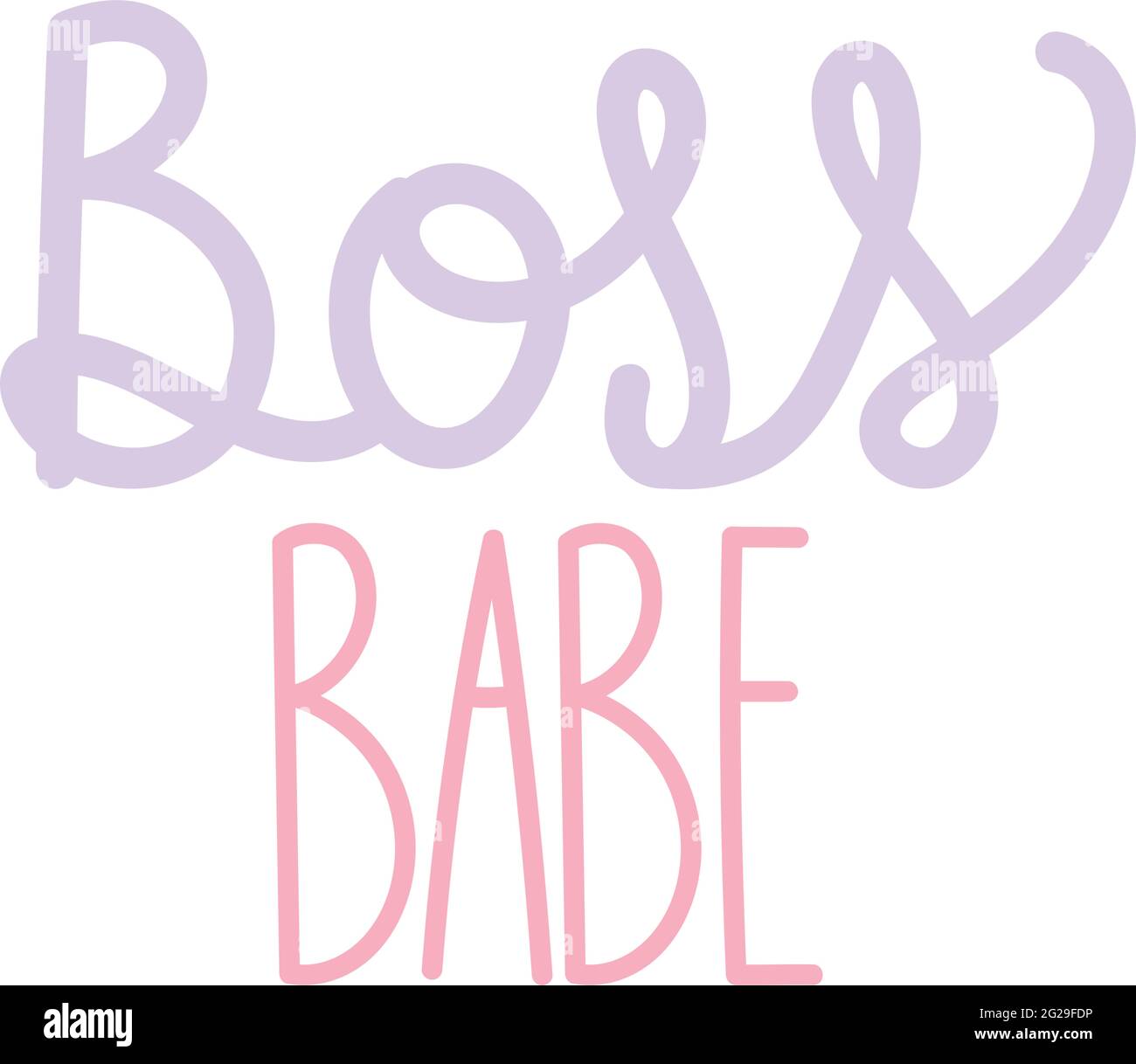 boss babe typography Stock Vector Image & Art - Alamy