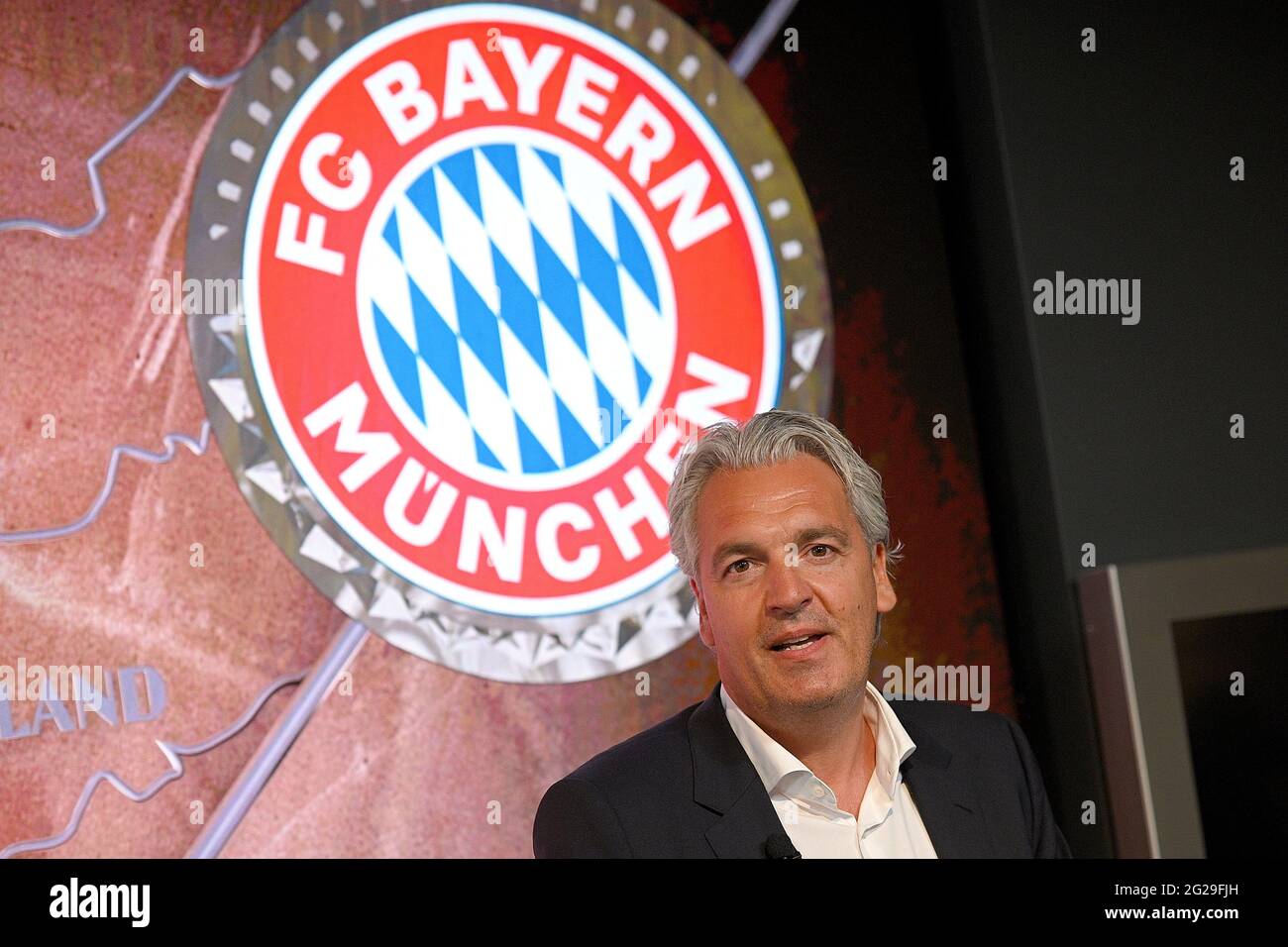 New York, USA. 09th June, 2021. Joerg Wacker, FC Bayern Munich, Board ...