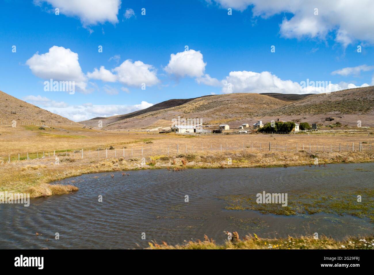 Countryside of Tierra del Fuego island, Chile Stock Photo - Alamy