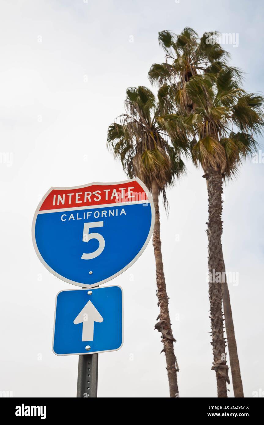 Interstate Sign in Los Angeles, California Stock Photo - Alamy