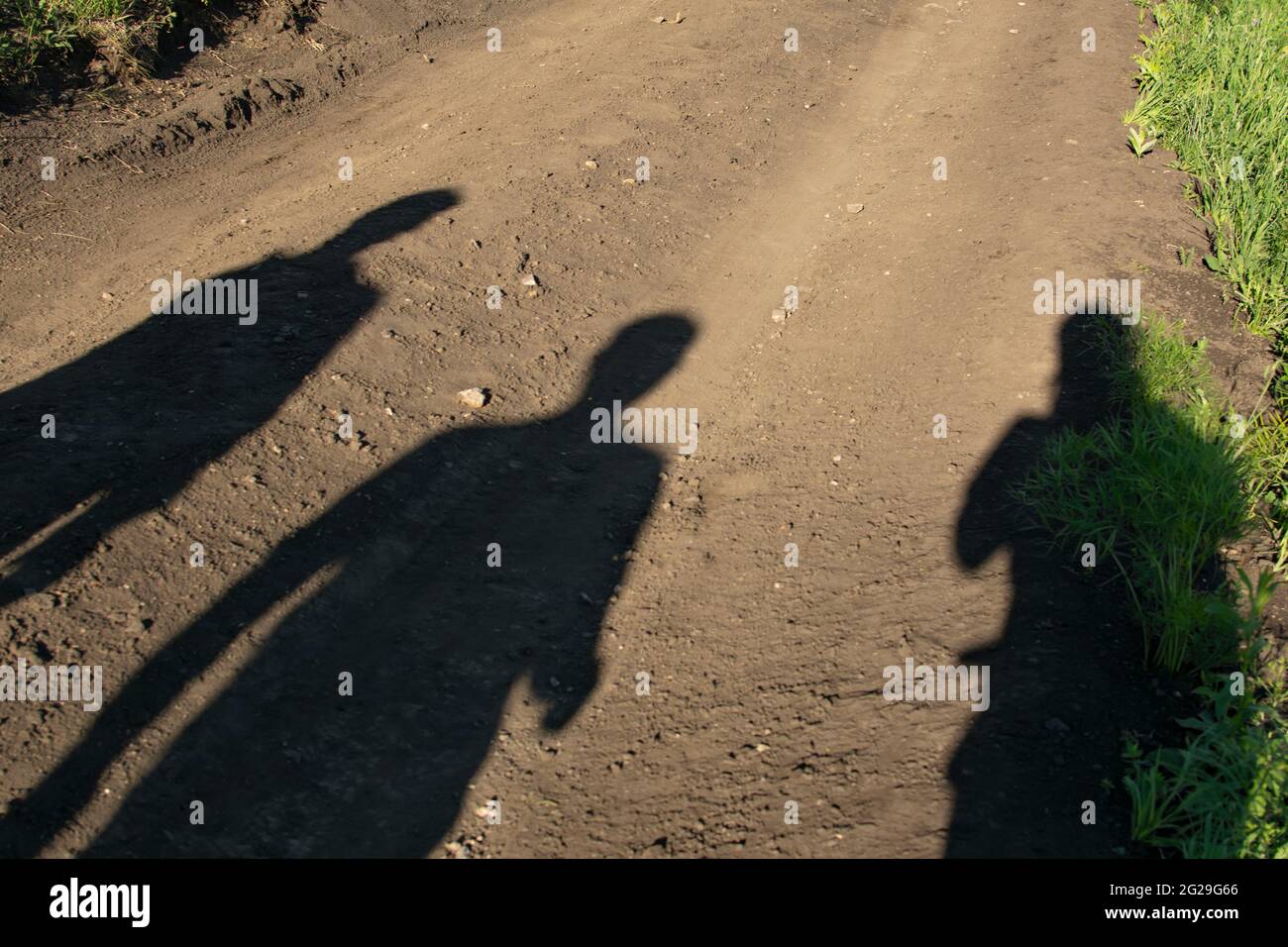 Human shadows on the ground hi-res stock photography and images - Alamy