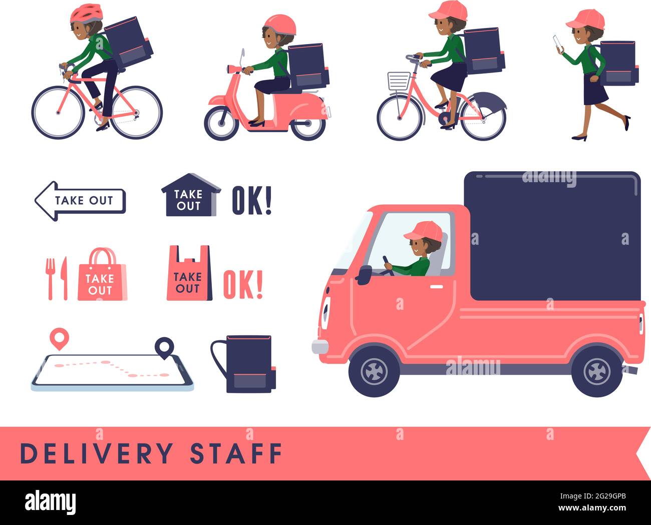 Food delivery services apps hi-res stock photography and images - Alamy
