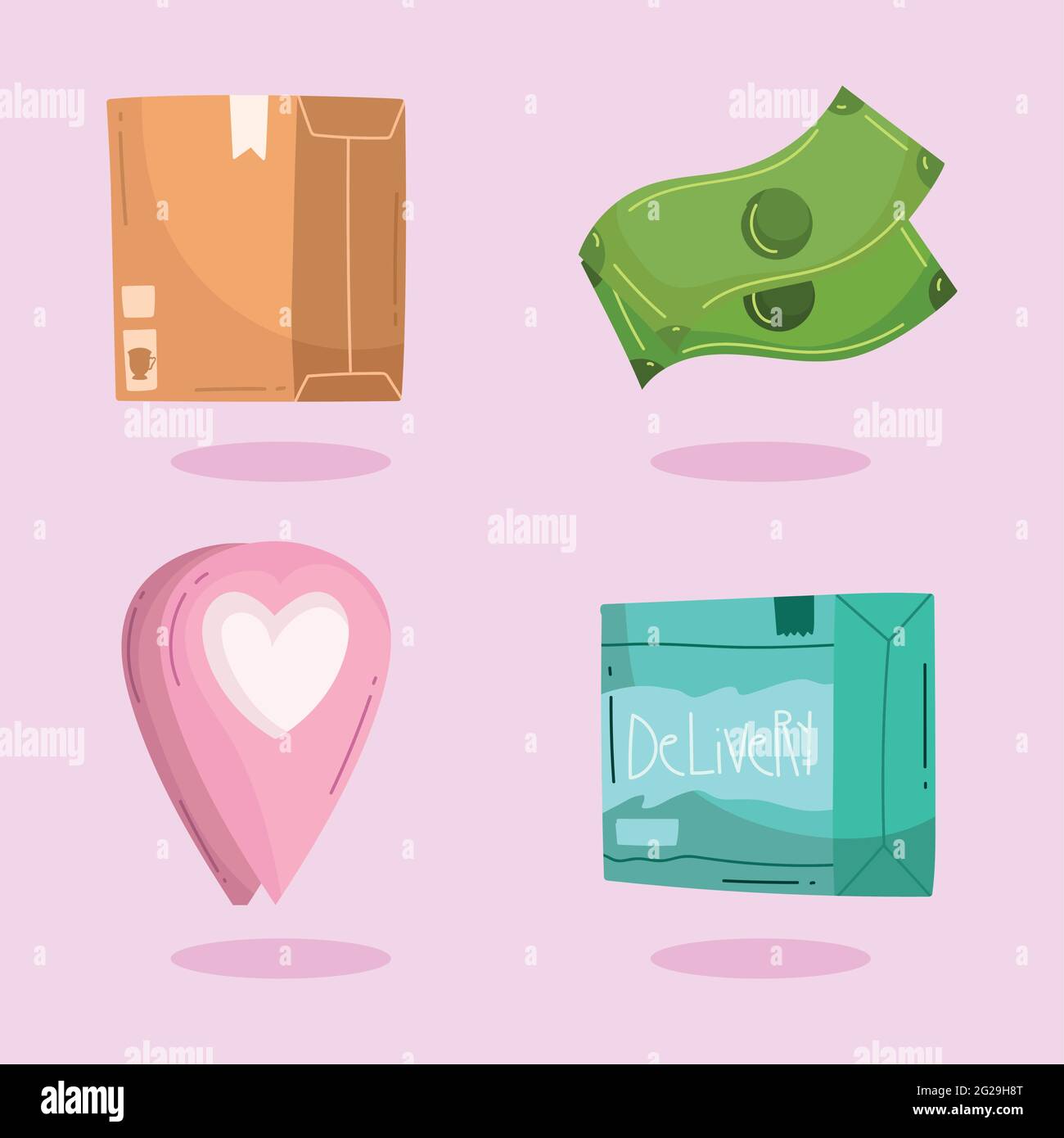 Free delivery design envelope Stock Vector Images - Alamy