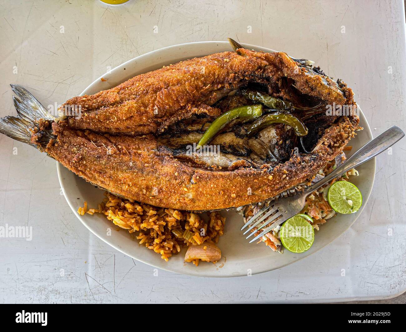 Fried fish. fried smooth fish. Mullet, Flat-headed mullet. Mullet ...