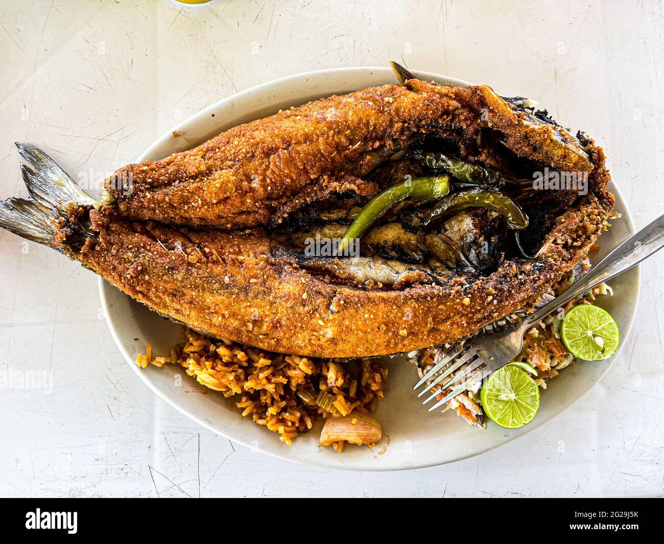 Fried fish. fried smooth fish. Mullet, Flat-headed mullet. Mullet ...