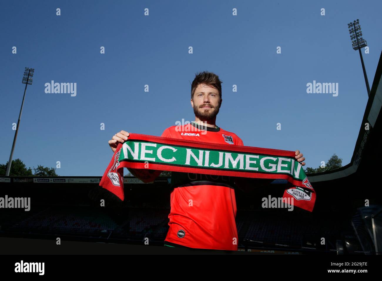 NIJMEGEN, NETHERLANDS - JUNE 9: Danish player Lasse Schone poses for a ...