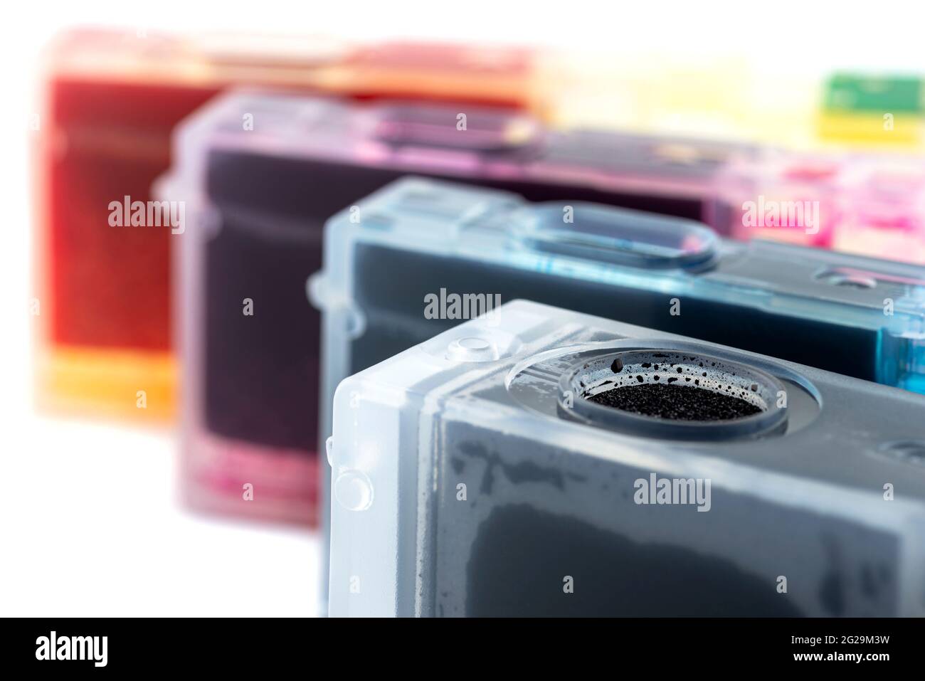Blurred background drops black ink hi-res stock photography and images ...