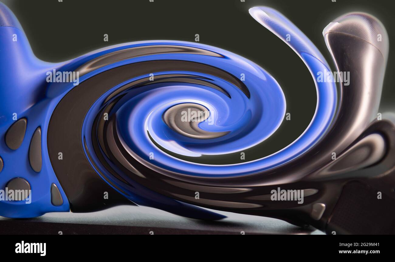 Modern and wireless electronic game controllers. Video game control ...