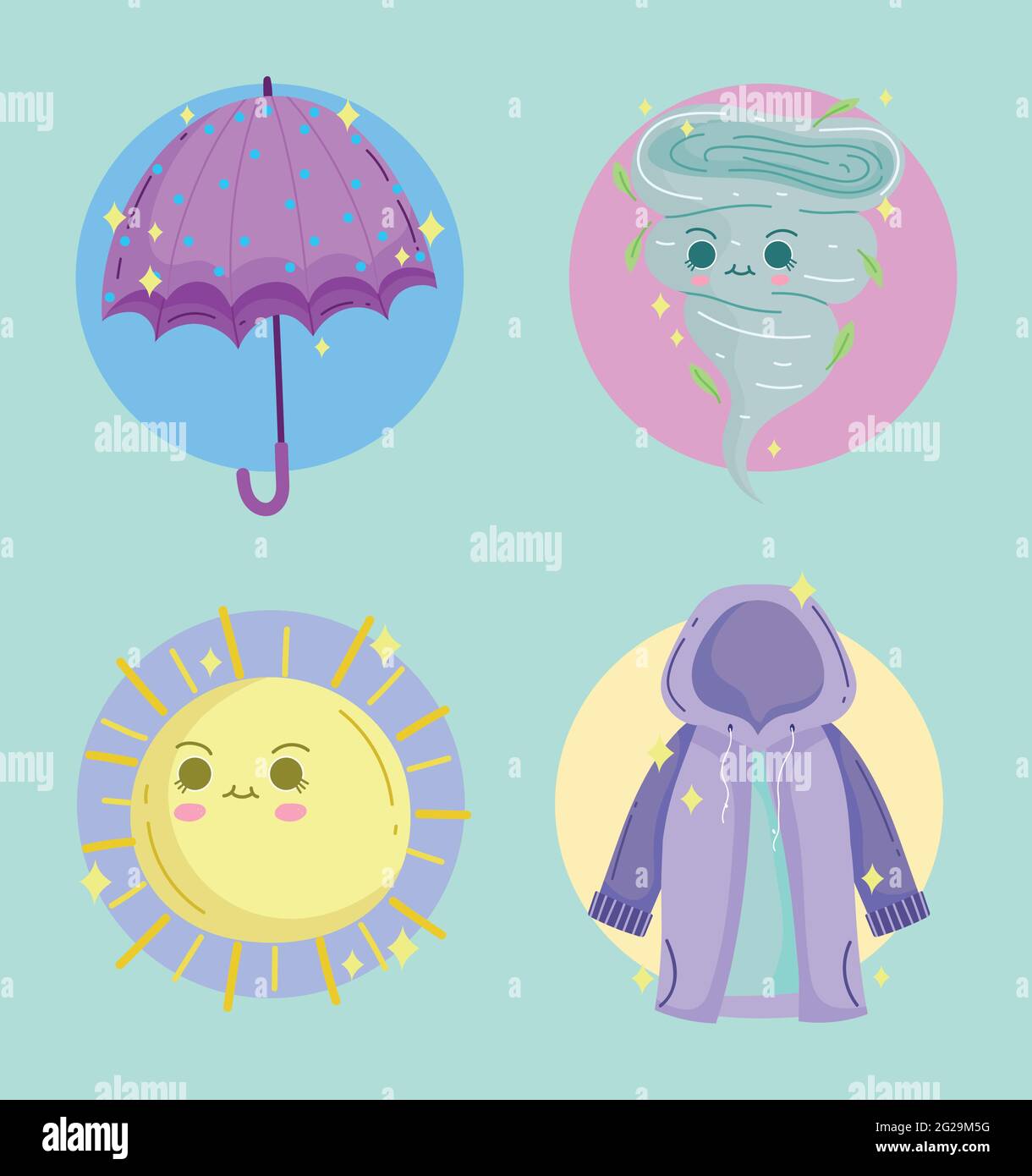 cute season weather Stock Vector Image & Art - Alamy